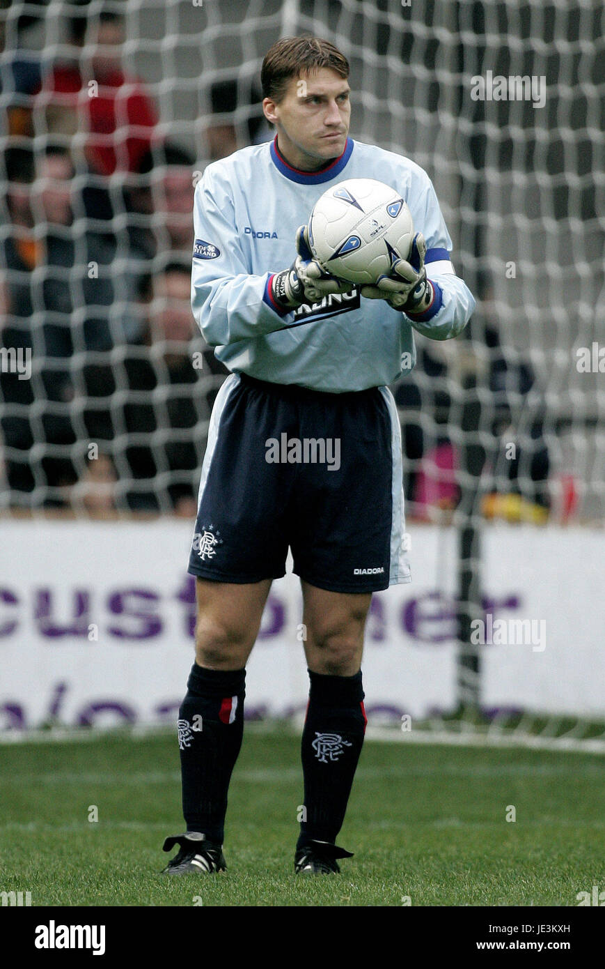 STEFAN KLOS GLASGOW RANGERS FC FIR PARK MOTHERWELL SCOTLAND 17 October ...