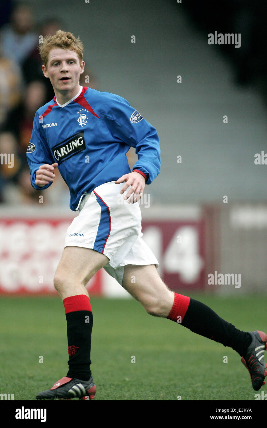 CHRIS BURKE GLASGOW RANGERS FC FIR PARK MOTHERWELL SCOTLAND 17 October ...