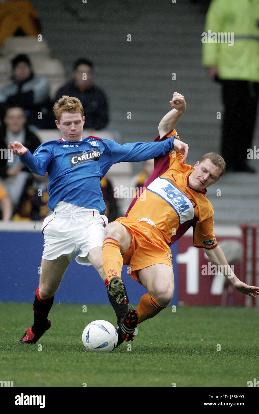 MARTYN CORRIGAN & CHRIS BURKE MOTHERWELL V RANGERS FIR PARK MOTHERWELL ...