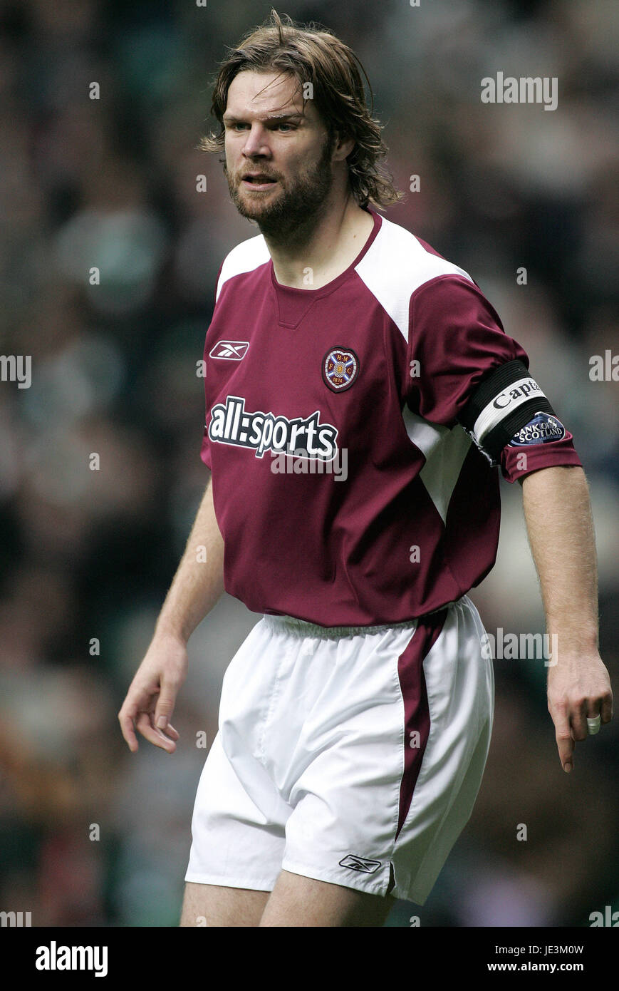 STEVEN PRESSLEY HEART OF MIDLOTHIAN FC CELTIC PARK GLASGOW SCOTLAND 16 ...