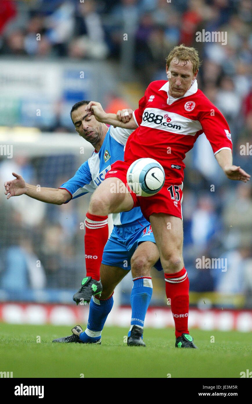 YOURI DJORKAEFF & RAY PARLOUR BLACKBURN V MIDDLESBROUGH EWOOD PARK ...