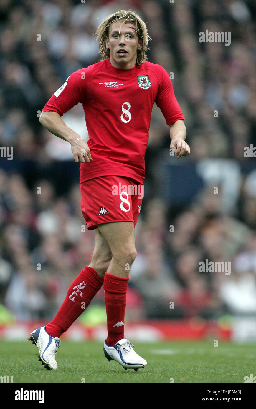 CRAIG BELLAMY WALES & NEWCASTLE UNITED FC OLD TRAFFORD MANCHESTER ...