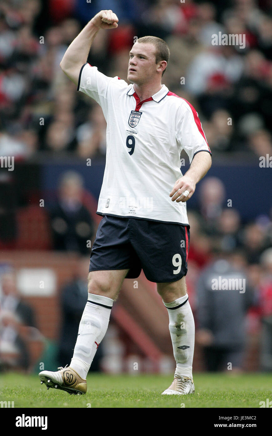 WAYNE ROONEY, ENGLAND and MANCHESTER UNITED FC, ENGLAND V WALES, 2004 ...