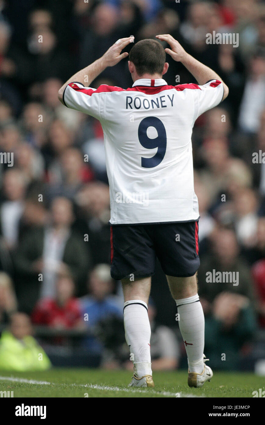 WAYNE ROONEY, ENGLAND and MANCHESTER UNITED FC, ENGLAND V WALES, 2004 ...