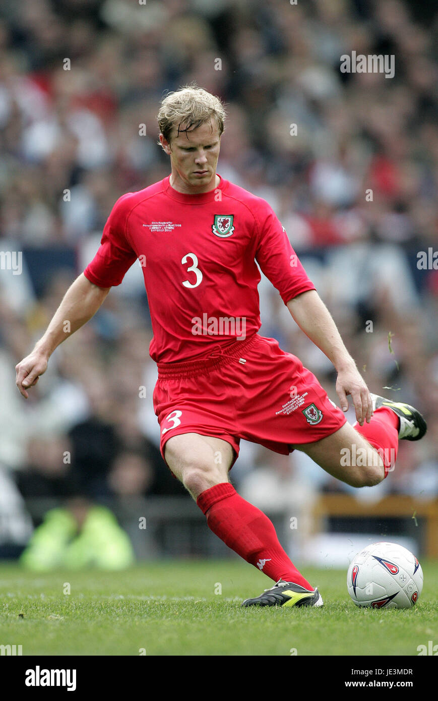 BEN THATCHER WALES & MANCHESTER CITY FC OLD TRAFFORD MANCHESTER ENGLAND ...