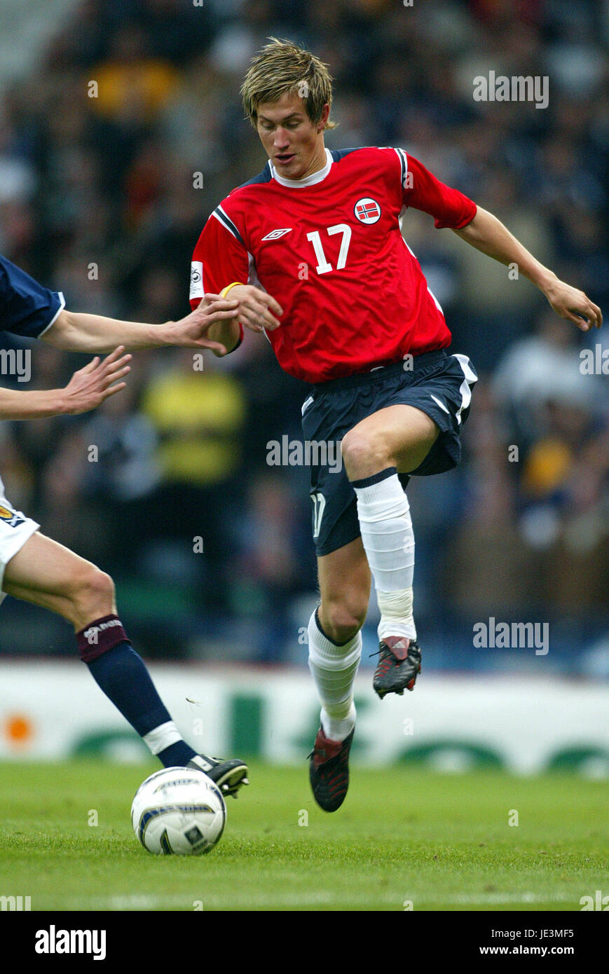 MORTEN GAMST PEDERSEN NORWAY & BLACKBURN ROVERS FC HAMPDEN PARK GLASGOW ...