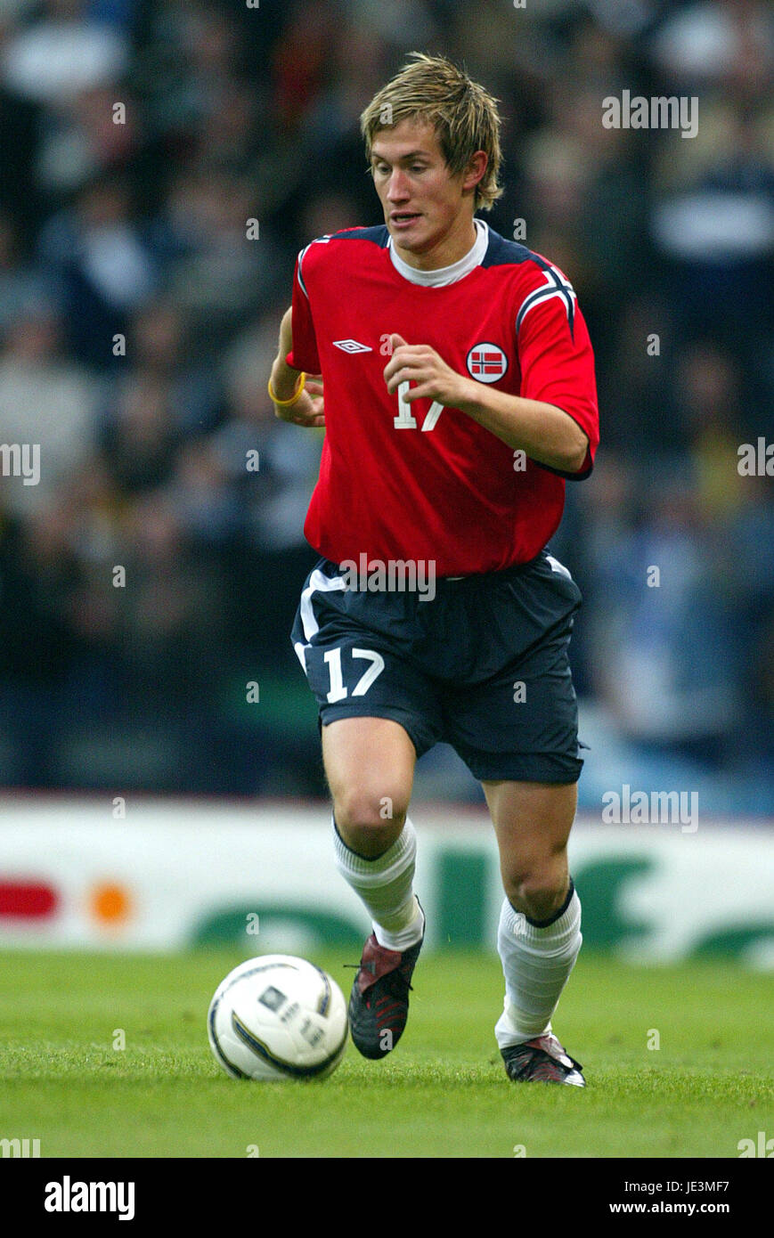 MORTEN GAMST PEDERSEN NORWAY & BLACKBURN ROVERS FC HAMPDEN PARK GLASGOW ...