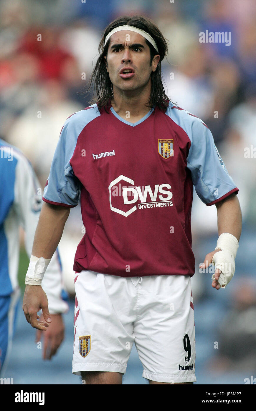 JUAN PABLO ANGEL ASTON VILLA FC EWOOD PARK BLACKBURN ENGLAND 02 October ...