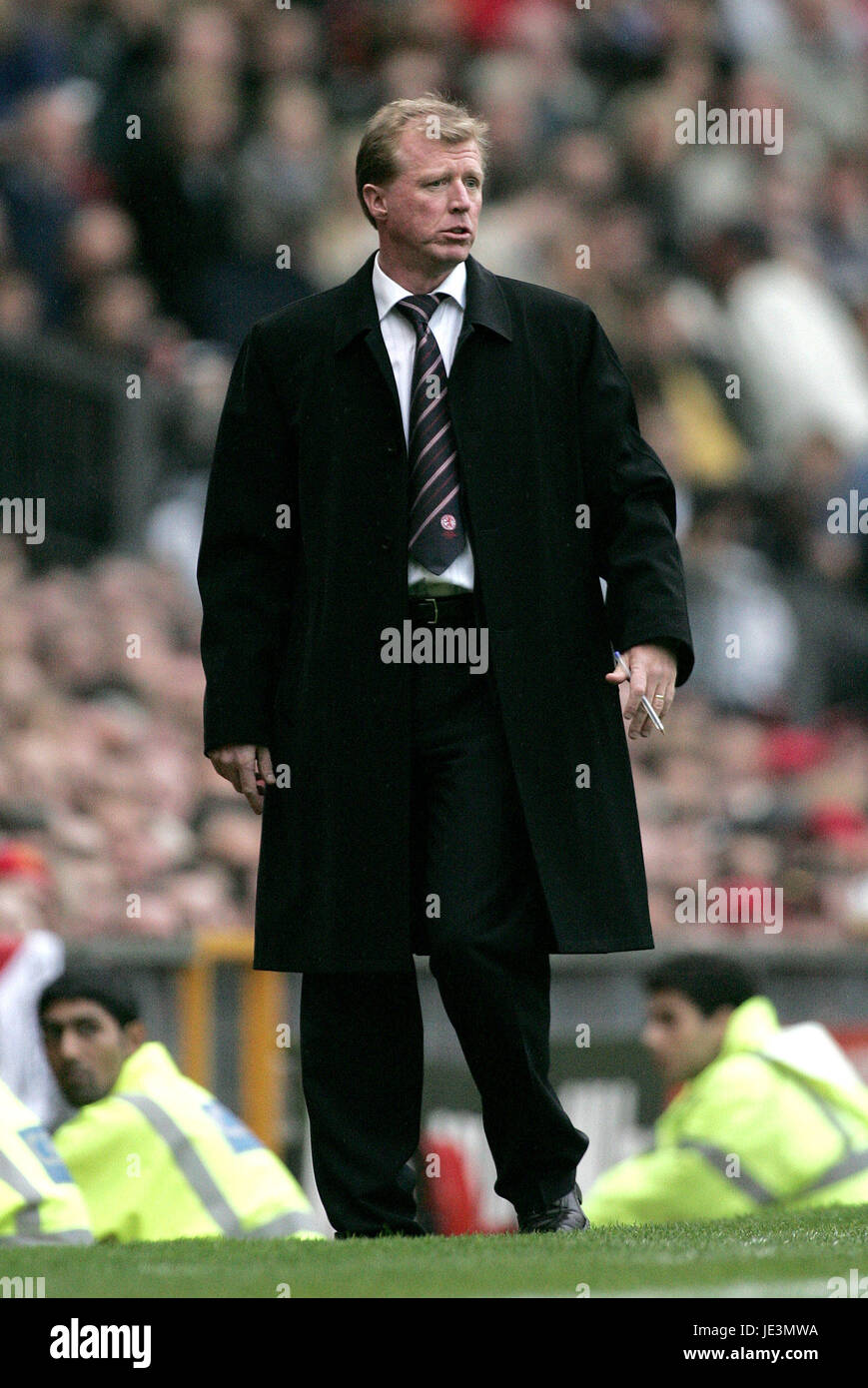 STEVE MCCLAREN MIDDLESBROUGH FC MANAGER OLD TRAFFORD MANCHESTER ENGLAND ...