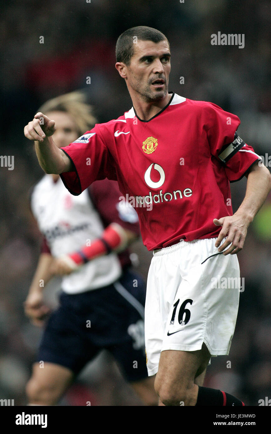 ROY KEANE MANCHESTER UNITED FC OLD TRAFFORD MANCHESTER ENGLAND 03 ...