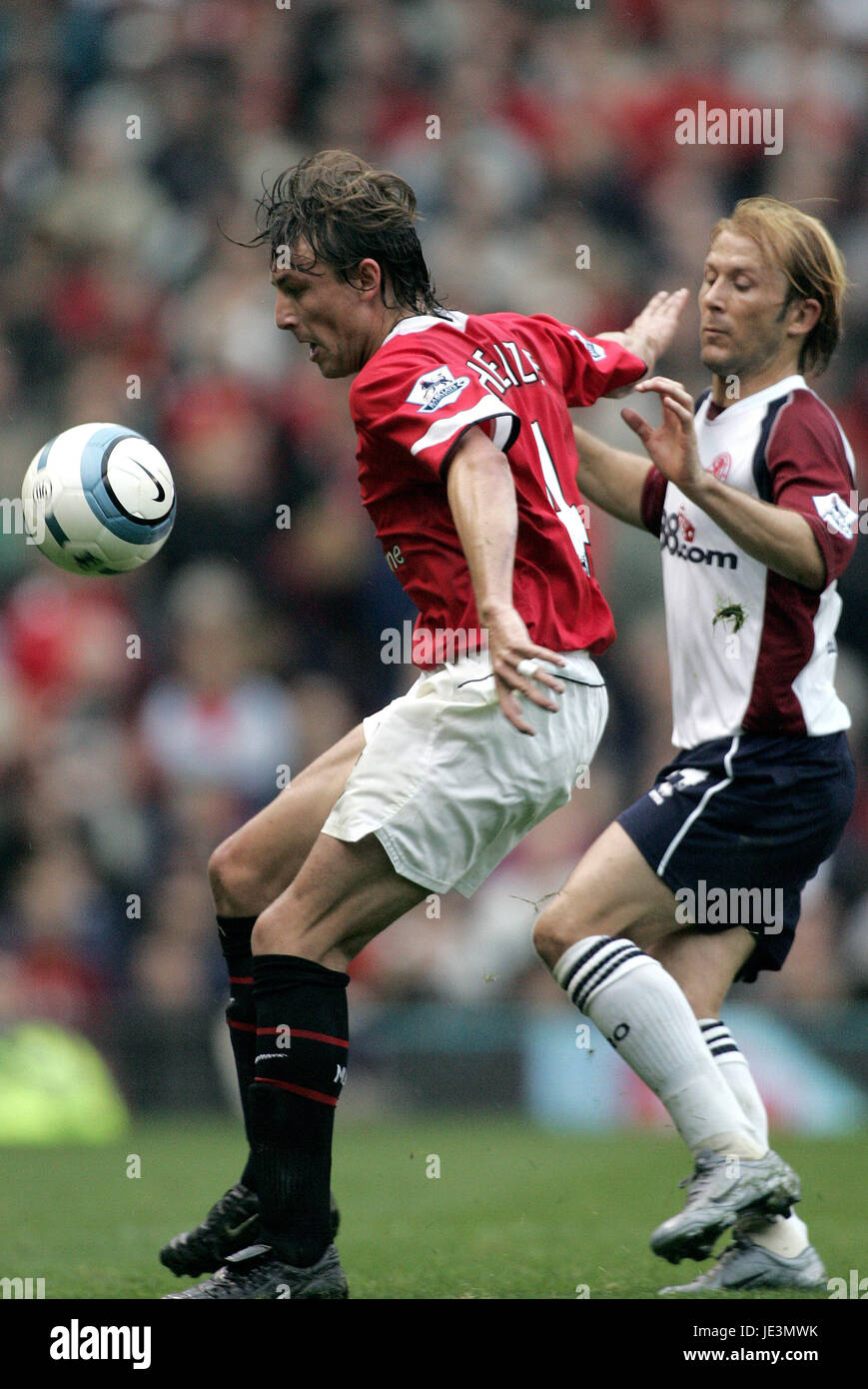 GABRIEL HEINZE & G MENDIETA MANCHESTER UTD V MIDDLESBROUGH OLD TRAFFORD ...