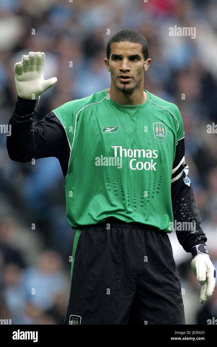 DAVID JAMES MANCHESTER CITY FC CITY OF MANCHESTER STADIUM MANCHESTER 25 ...