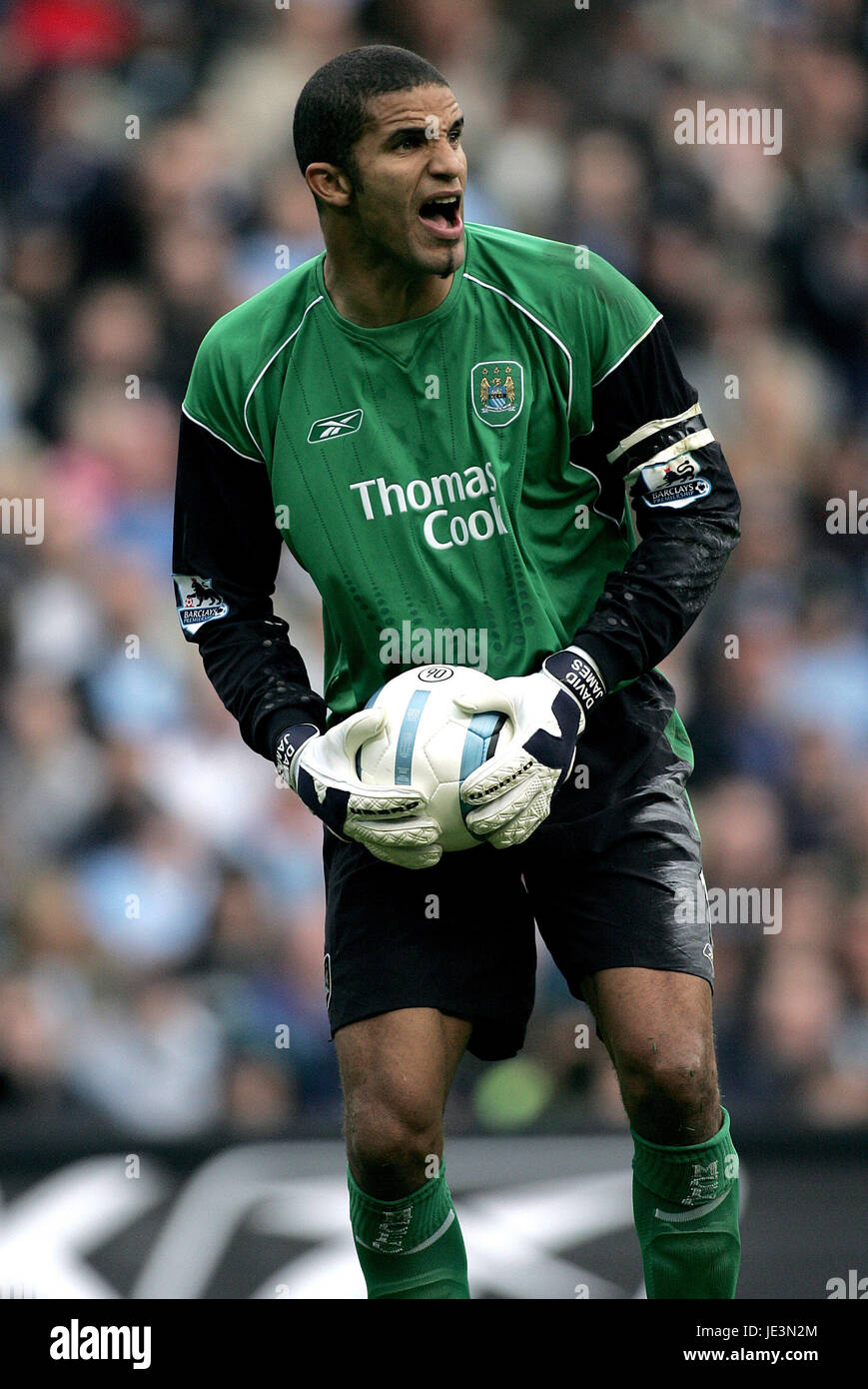 DAVID JAMES MANCHESTER CITY FC CITY OF MANCHESTER STADIUM MANCHESTER 25 ...