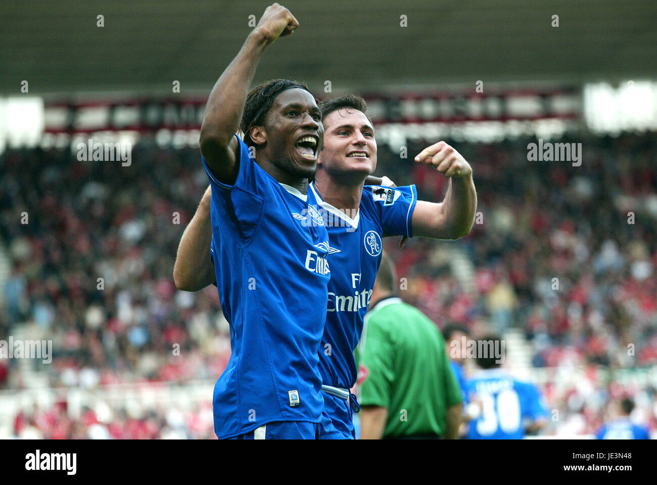 DIDIER DROGBA & FRANK LAMPARD MIDDLESBROUGH V CHELSEA RIVERSIDE STADIUM ...