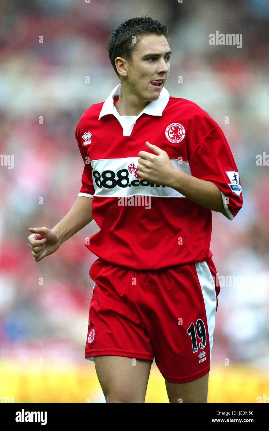 STEWART DOWNING MIDDLESBROUGH FC RIVERSIDE STADIUM MIDDLESBROUGH ...