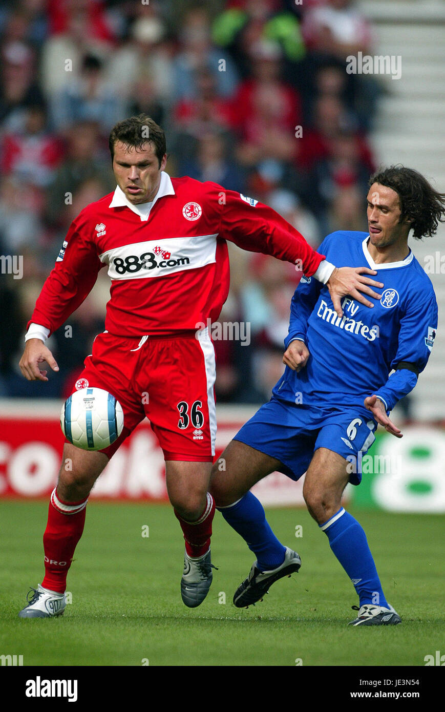 MARK VIDUKA & RICARDO CARVALHO MIDDLESBROUGH V CHELSEA RIVERSIDE ...