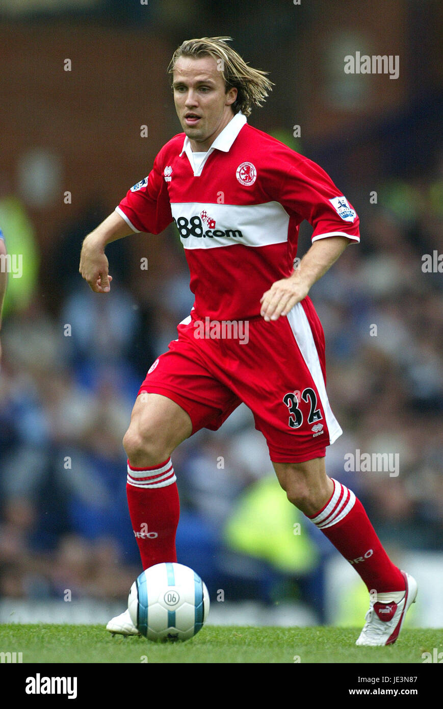 BOUDEWIJN ZENDEN MIDDLESBROUGH FC GOODISON PARK LIVERPOOL ENGLAND 19 ...