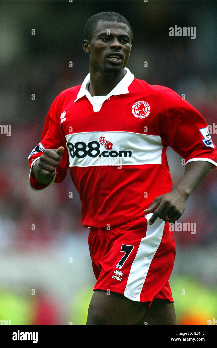 GEORGE BOATENG MIDDLESBROUGH FC RIVERSIDE STADIUM MIDDLESBROUGH ENGLAND ...