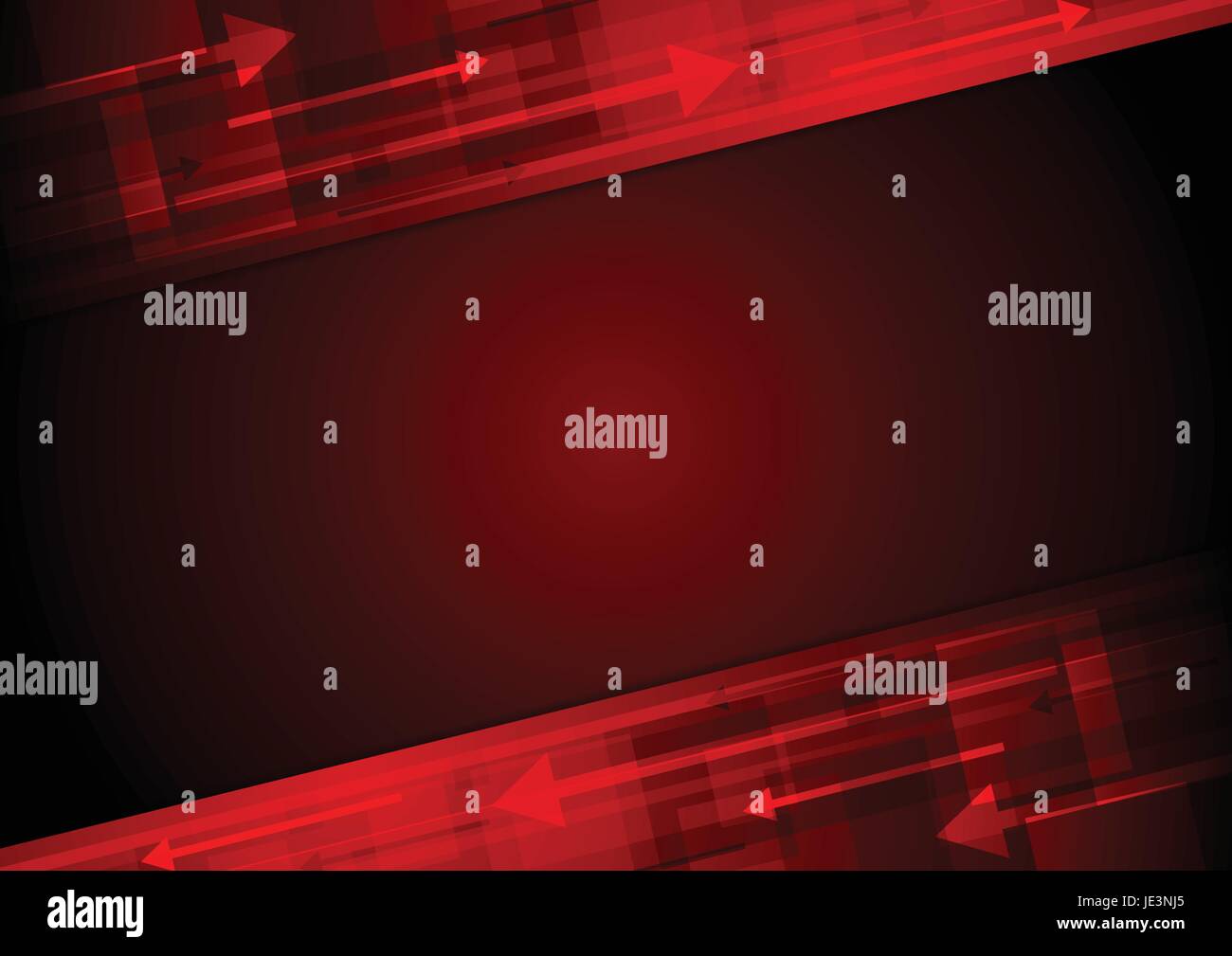 Dark red tech motion abstract background with arrows. Vector design ...