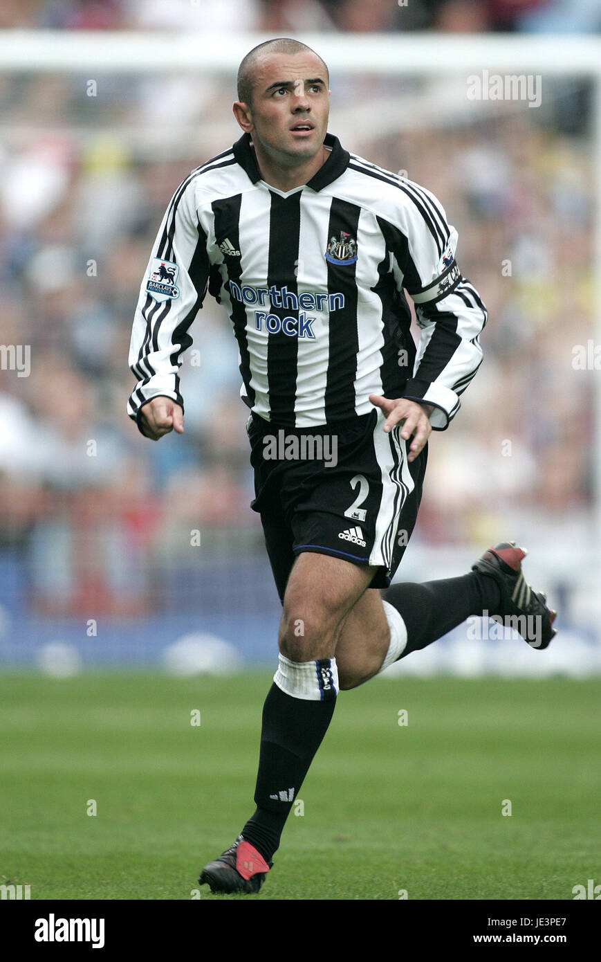 STEPHEN CARR NEWCASTLE UNITED FC VILLA PARK BIRMINGHAM 28 August 2004 ...