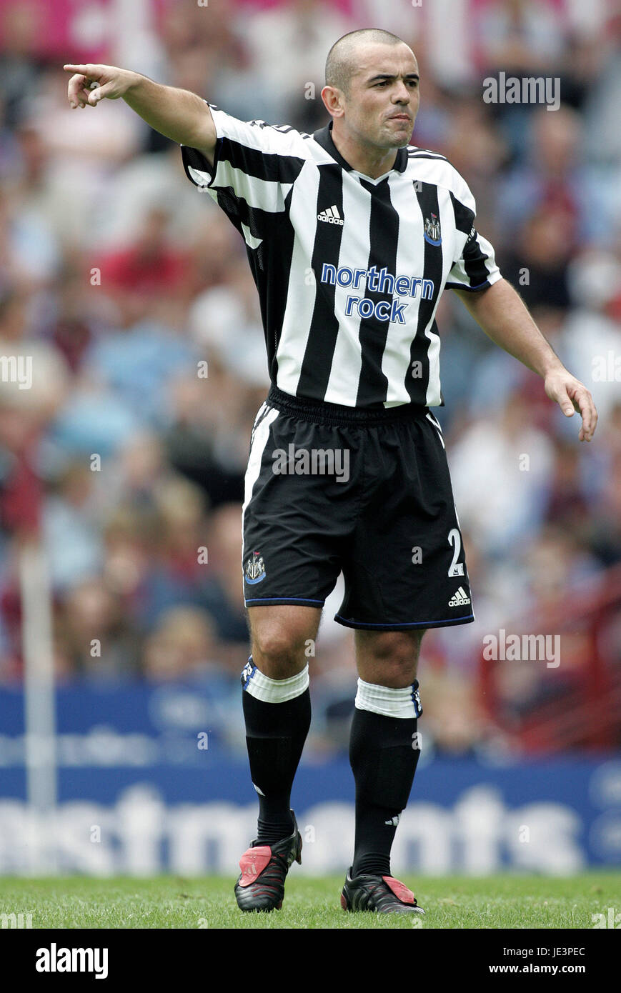 STEPHEN CARR NEWCASTLE UNITED FC VILLA PARK BIRMINGHAM 28 August 2004 ...