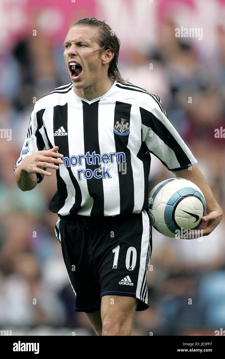 CRAIG BELLAMY NEWCASTLE UNITED FC VILLA PARK BIRMINGHAM 28 August 2004 ...