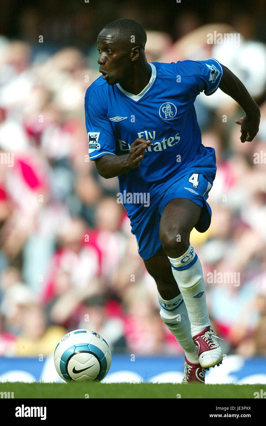 CLAUDE MAKELELE CHELSEA FC STAMFORD BRIDGE CHELSEA LONDON ENGLAND 28 ...