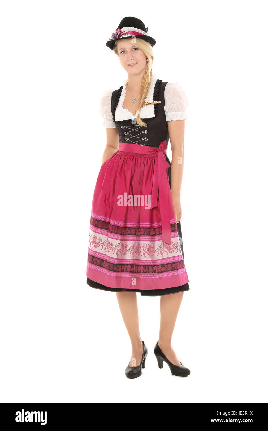 Girl In Traditional Dirndl Cut Out Stock Images & Pictures - Alamy