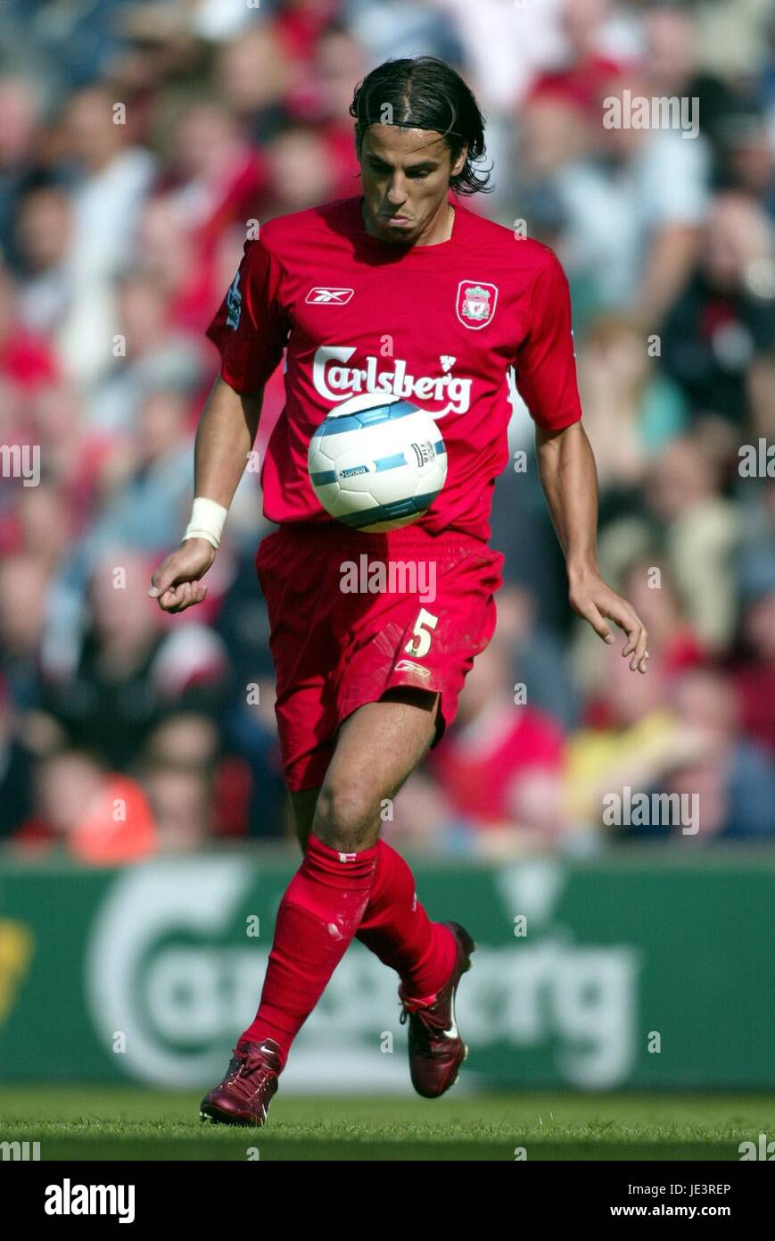 MILAN BAROS LIVERPOOL FC ANFIELD LIVERPOOL ENGLAND 21 August 2004 Stock ...