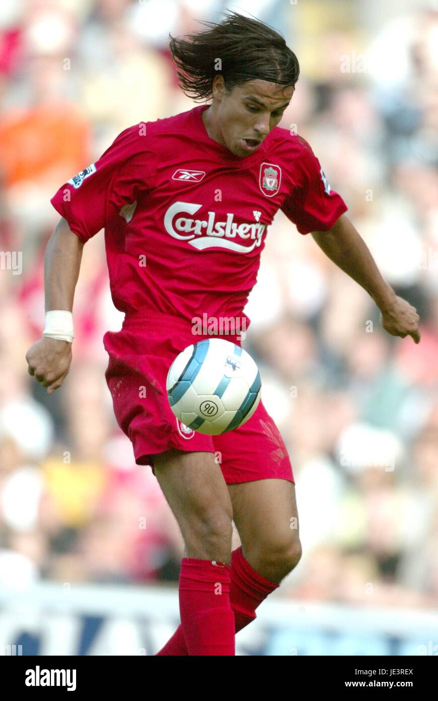 MILAN BAROS LIVERPOOL FC ANFIELD LIVERPOOL ENGLAND 21 August 2004 Stock ...