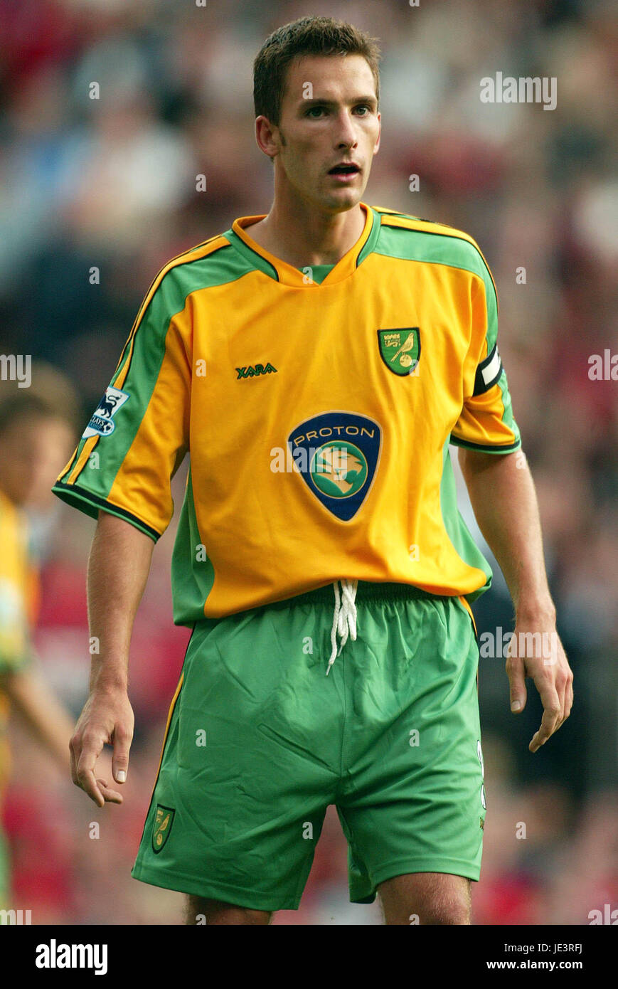 ADAM DRURY NORWICH CITY FC OLD TRAFFORD MANCHESTER ENGLAND 21 August ...