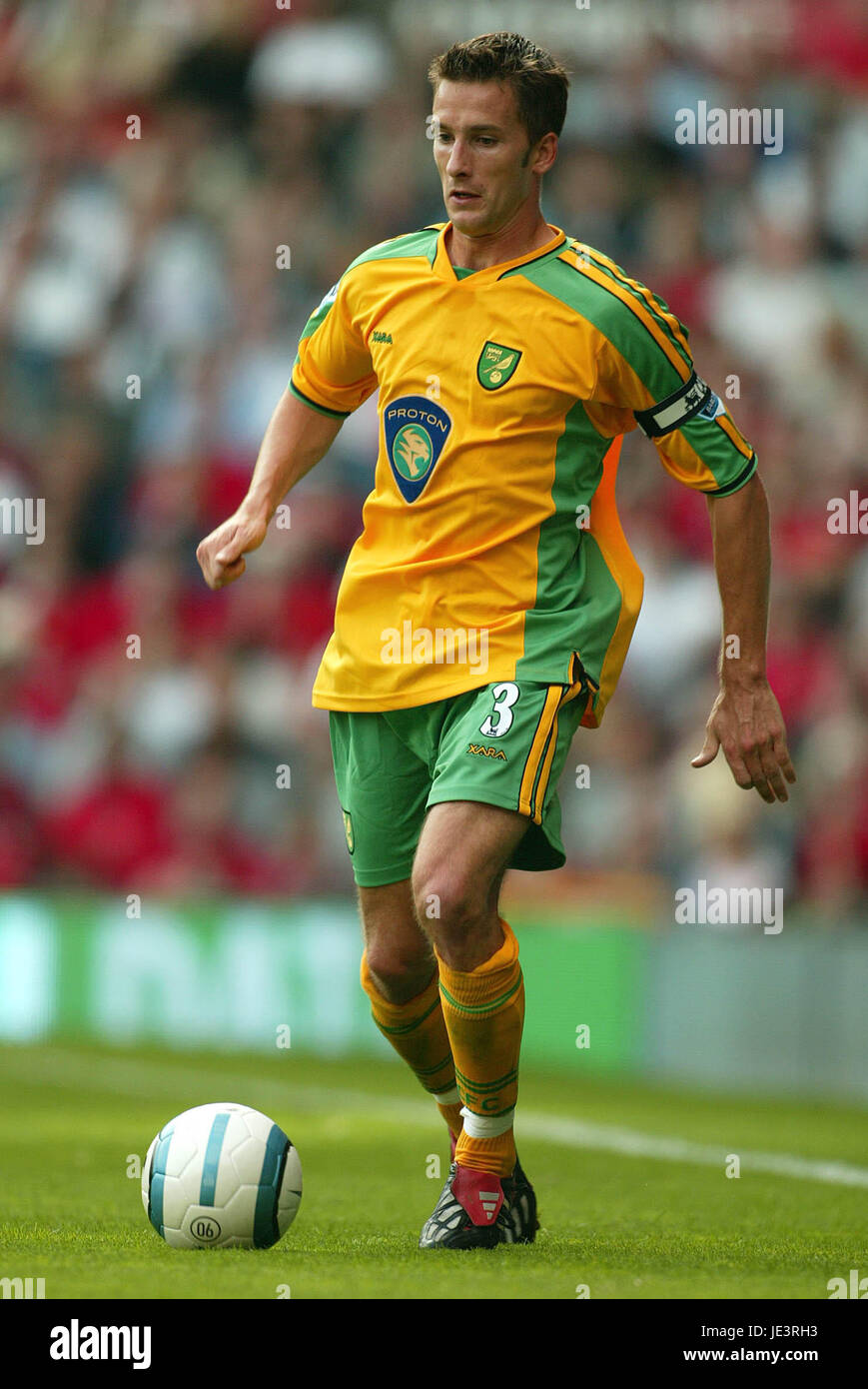 ADAM DRURY NORWICH CITY FC OLD TRAFFORD MANCHESTER ENGLAND 21 August ...