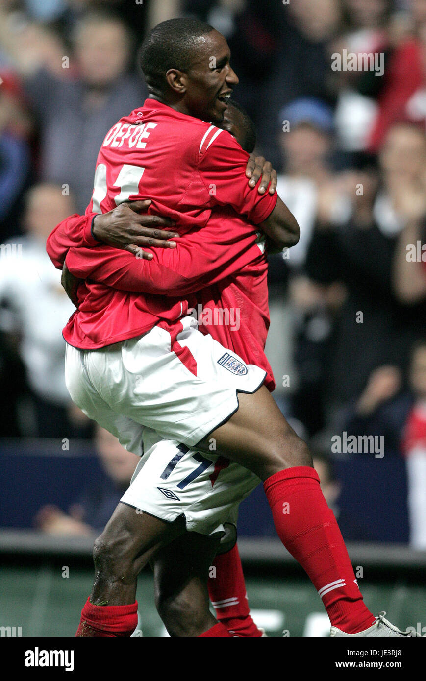 S WRIGHT-PHILLIPS & J DEFOE ENGLAND V UKRAINE ST JAMES PARK NEWCASTLE ...