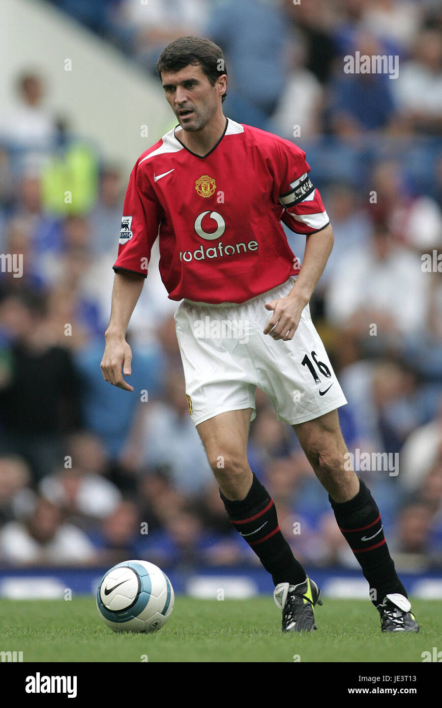 ROY KEANE MANCHESTER UNITED FC STAMFORD BRIDGE CHELSEA LONDON ENGLAND ...