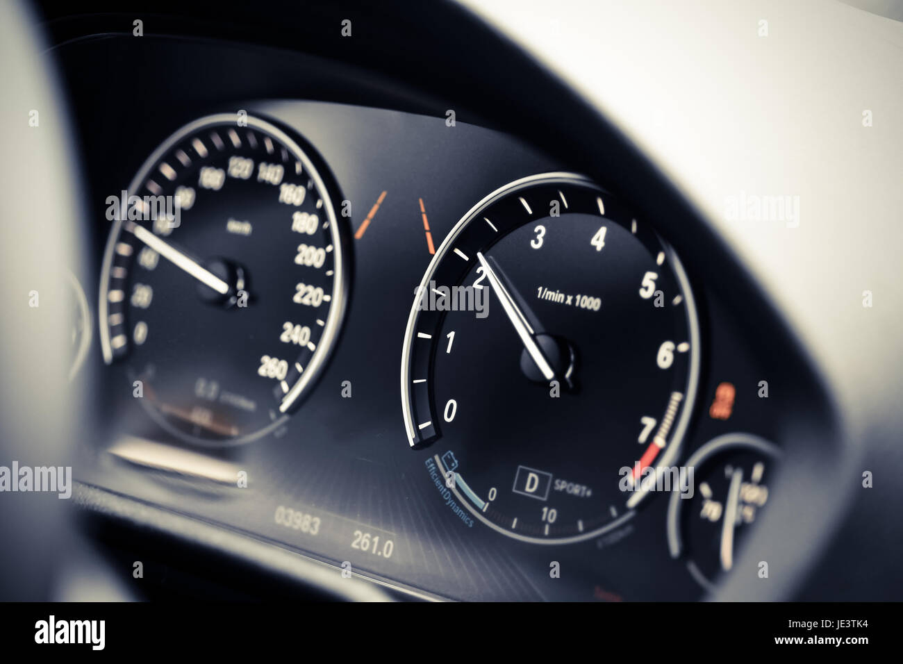Close up shot of the dashboard a car Stock Photo - Alamy