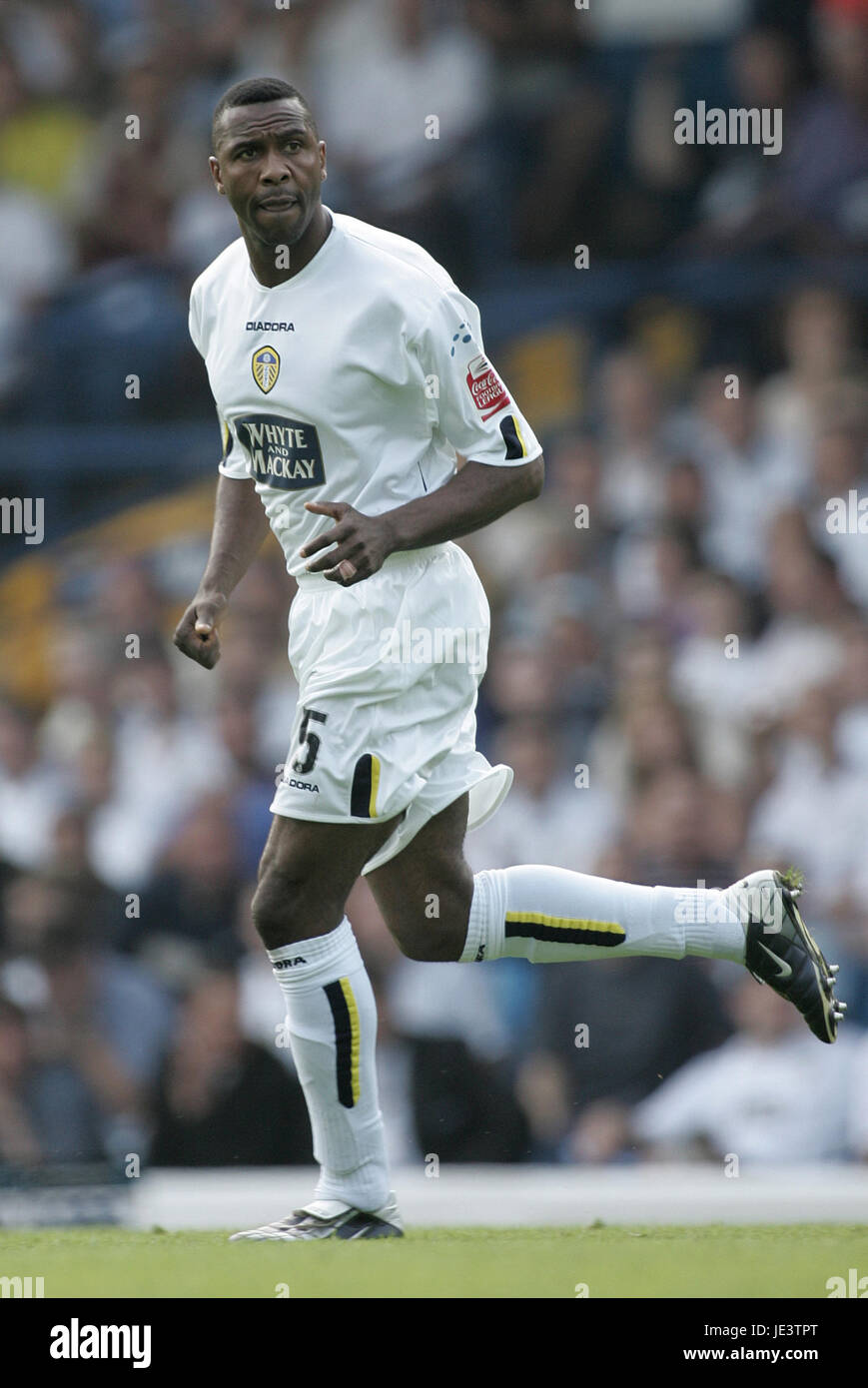 LUCAS RADEBE LEEDS UNITED FC ELLAND ROAD LEEDS ENGLAND 07 August 2004 ...