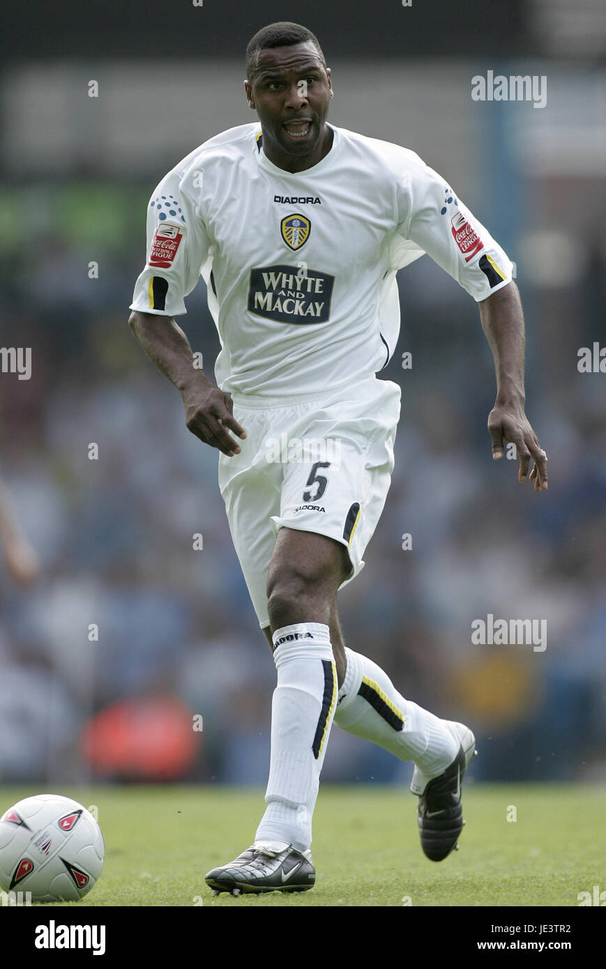 LUCAS RADEBE LEEDS UNITED FC ELLAND ROAD LEEDS ENGLAND 07 August 2004 ...