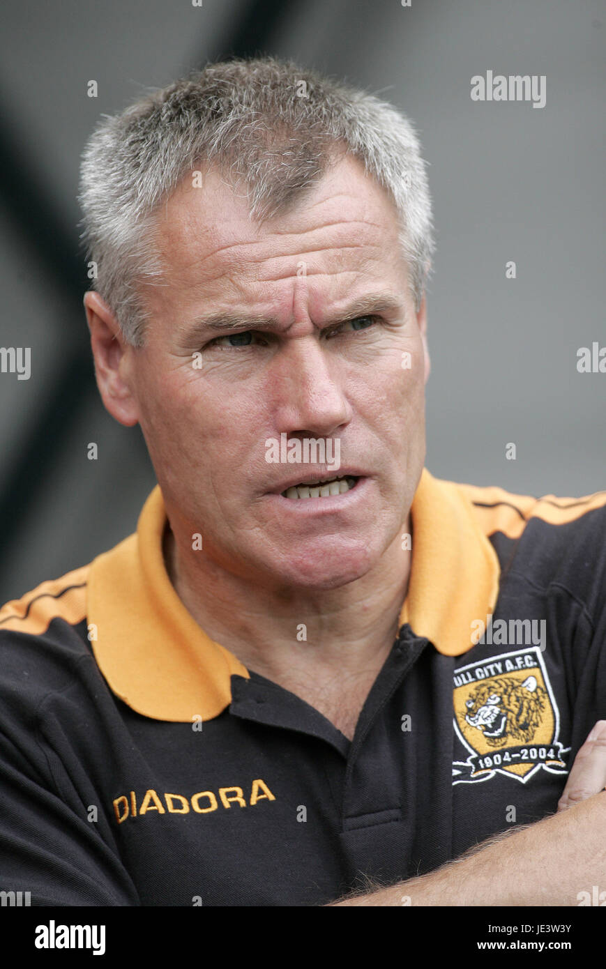 PETER TAYLOR HULL CITY FC MANAGER THE KINGSTON COMMUNICATIONS STADIUM ...