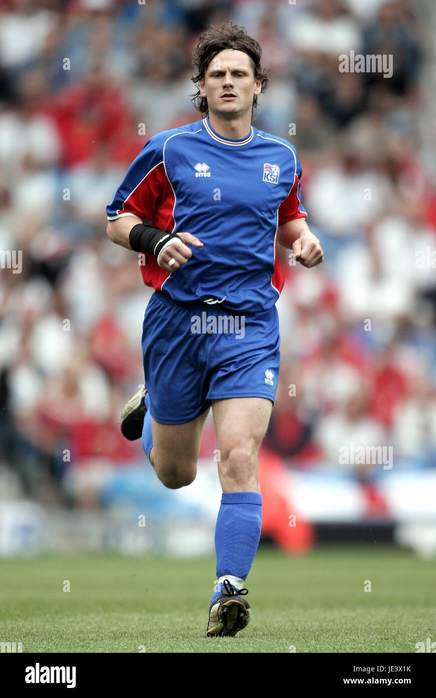 PETUR MARTEINSSON ICELAND CITY OF MANCHESTER STADIUM MANCHESTER ENGLAND ...