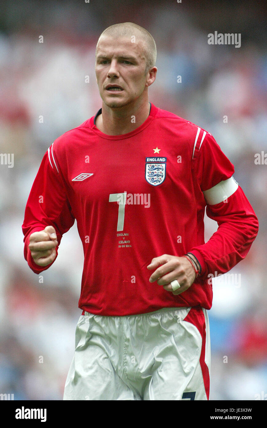 DAVID BECKHAM ENGLAND & REAL MADRID CF CITY OF MANCHESTER STADIUM ...