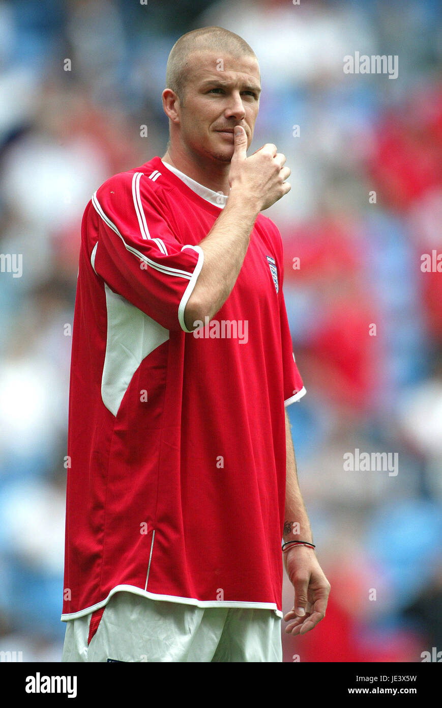 DAVID BECKHAM ENGLAND & REAL MADRID CF CITY OF MANCHESTER STADIUM ...