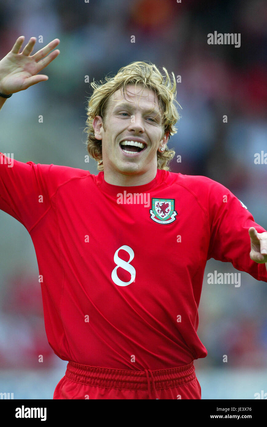 CRAIG BELLAMY WALES & NEWCASTLE UNITED FC RACECOURSE FROUND WREXHAM ...