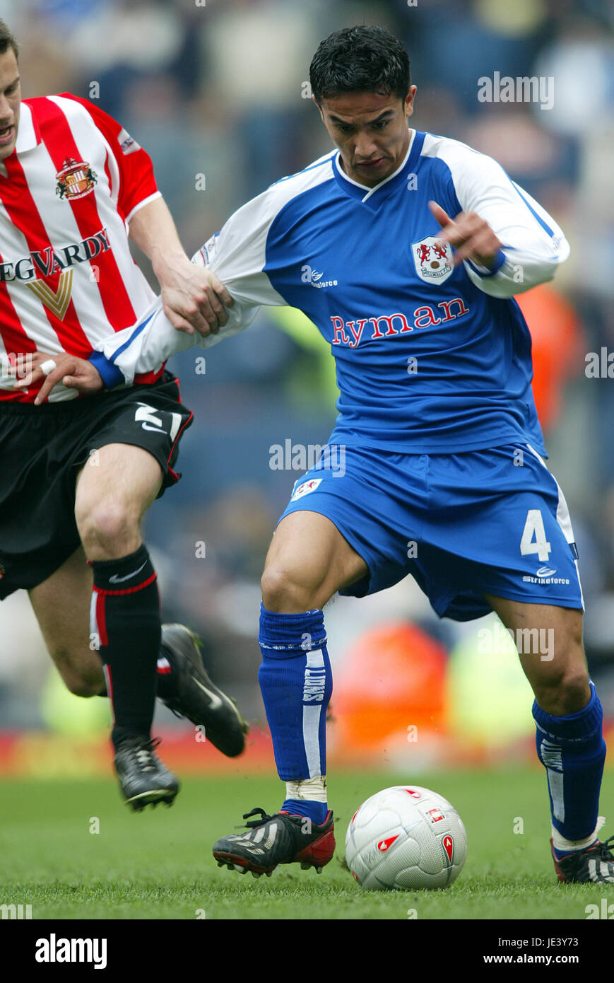 PAUL THIRLWELL & TIM CAHILL SUNDERLAND V MILLWALL OLD TRAFFORD ...