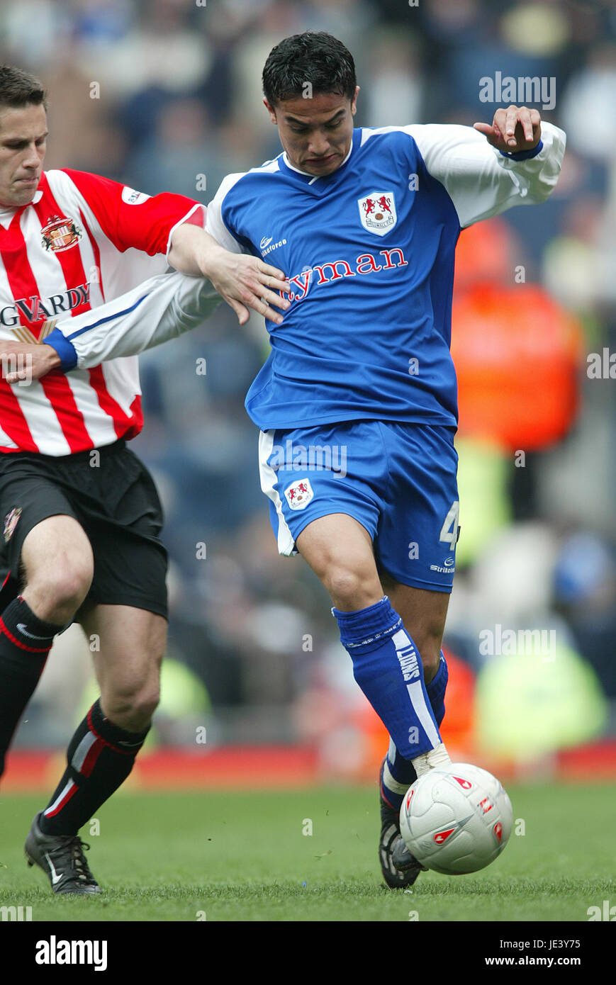 PAUL THIRLWELL & TIM CAHILL SUNDERLAND V MILLWALL OLD TRAFFORD ...