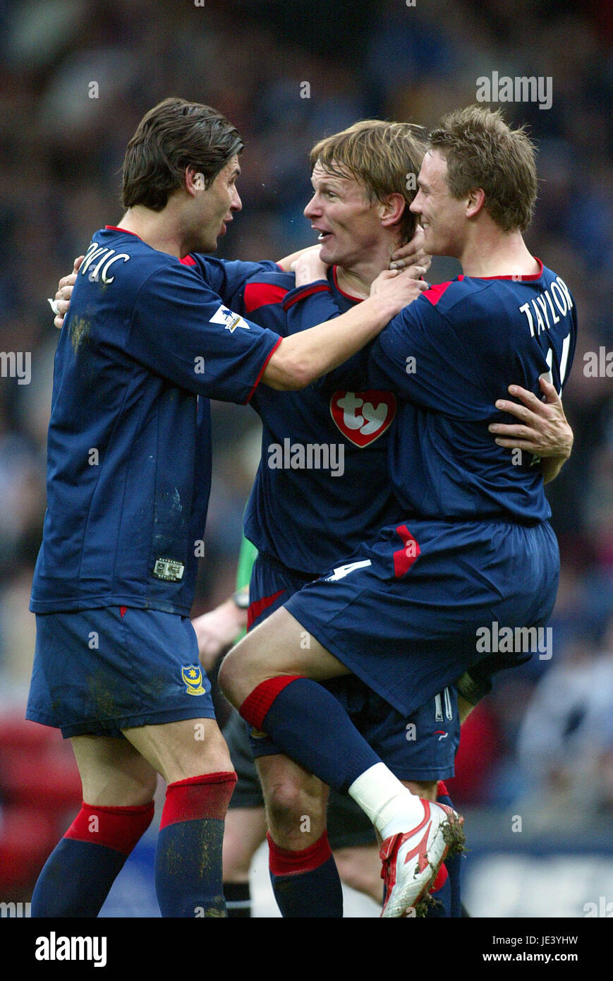 SHERINGHAM STEFANOVIC & TAYLOR BLACKBURN ROVERS V PORTSMOUTH EWOOD PARK ...