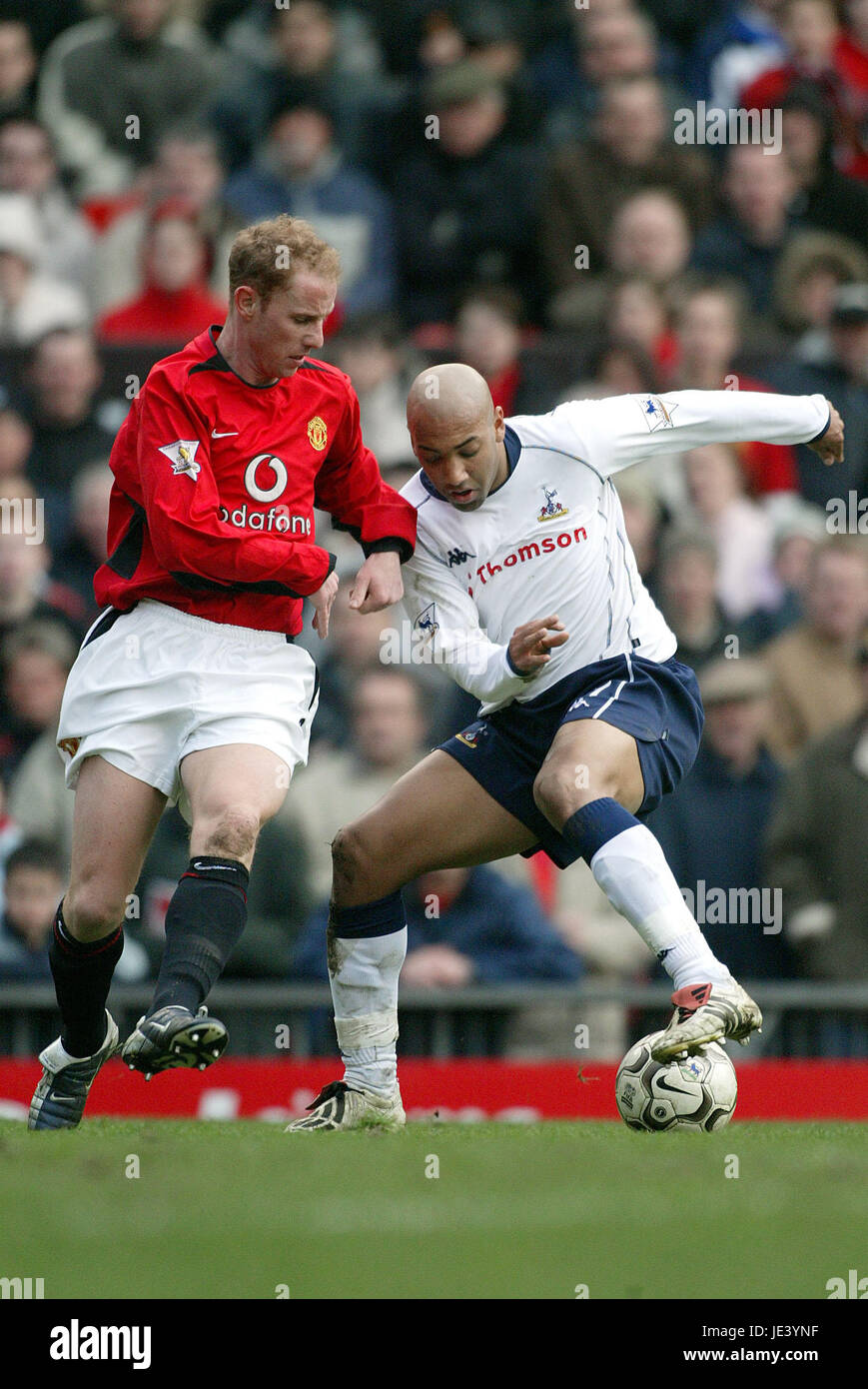 STEPHANE DALMAT & NICKY BUTT MANCHESTER UNITED V SPURS OLD TRAFFORD ...