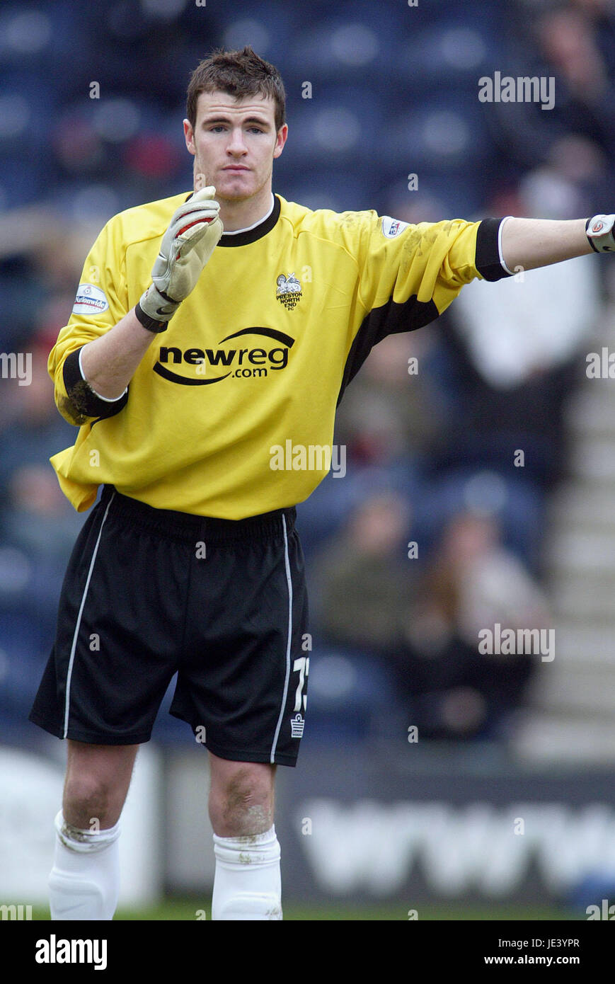 DAVID LUCAS PRESTON NORTH END FC DEEPDALE PRESTON ENGLAND 20 March 2004 ...