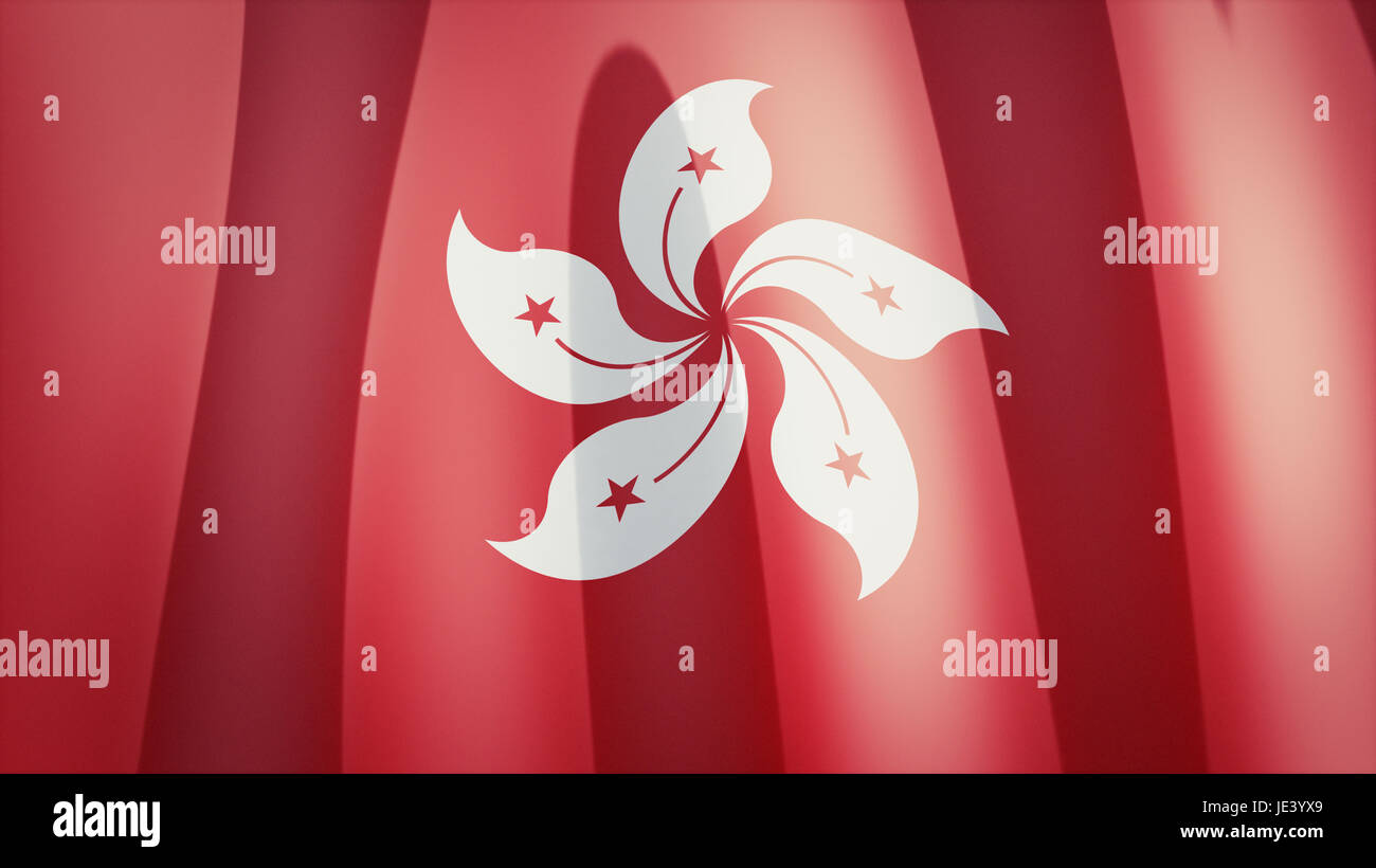 Close up hong kong flag hi-res stock photography and images - Alamy