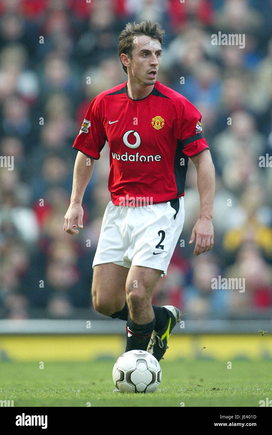 GARY NEVILLE MANCHESTER UNITED FC OLD TRAFFORD MANCHESTER ENGLAND 21 ...