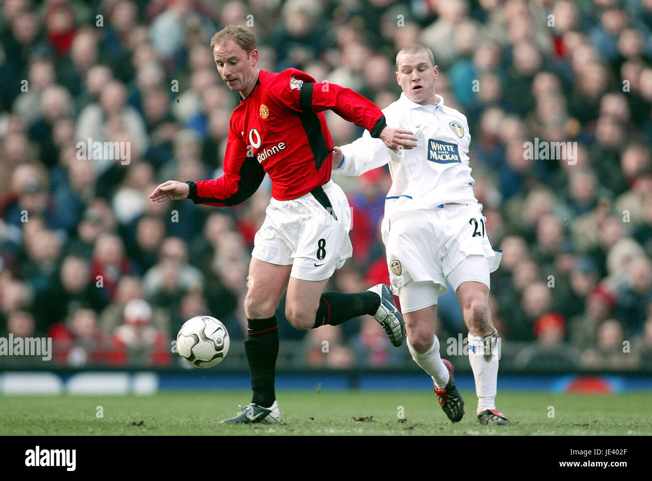 NICKY BUTT & SETH JOHNSON MANCHESTER UTD V LEEDS UTD OLD TRAFFORD ...